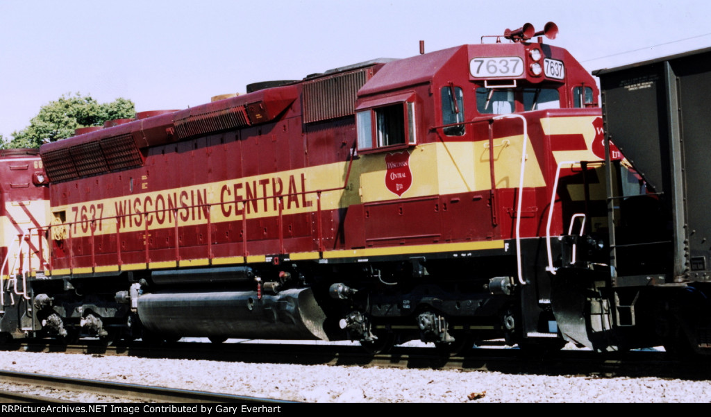 WC SD45 #7637 - Wisconsin Central